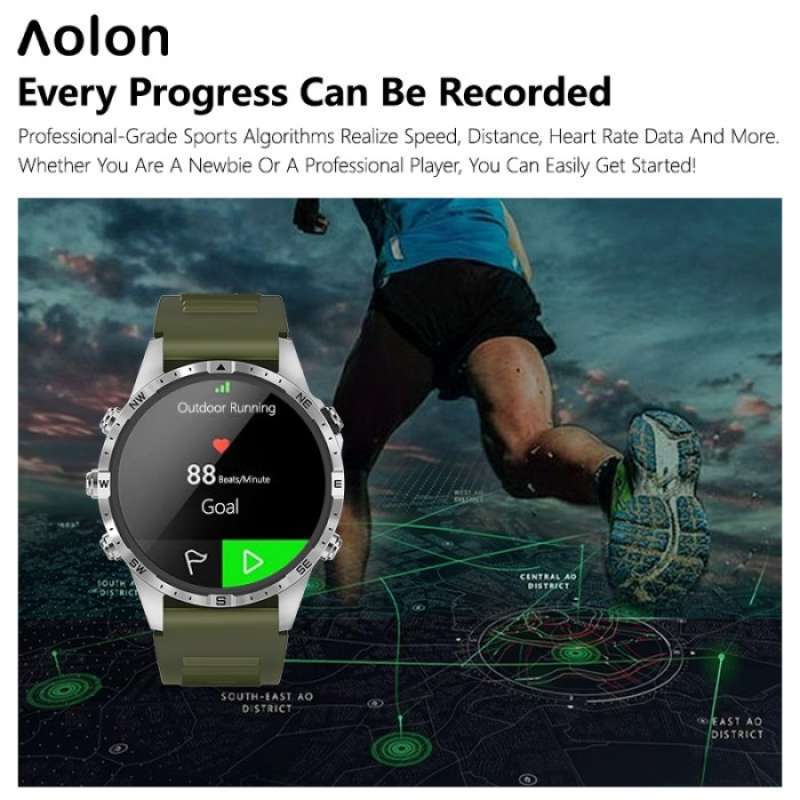 Jual Aolon Smartwatch Gt5 Pro Compass 100+ Sport Modes Jam Running Pria ...