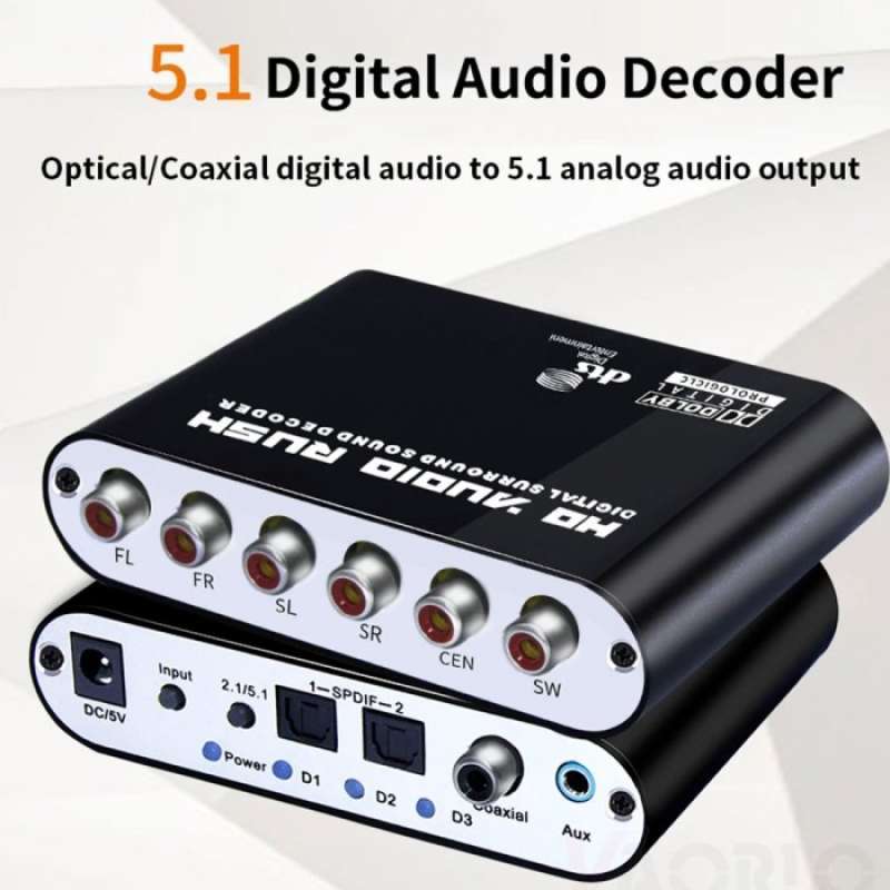 Promo Amplifier Dts / Dolby Ac3 Decoder To Active Speaker 5.1 Converter ...