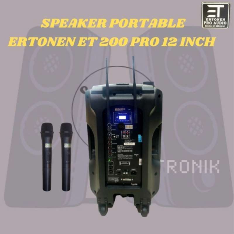 Promo Speaker Portable Bluetooth Ertonen Et200 Pro 12 Inch Original ...