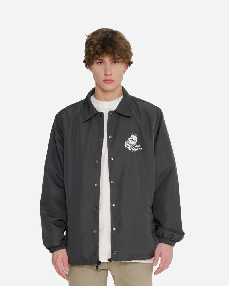 Promo Erigo Coach Jacket Graphic Katsu Asphalt Diskon 64% Di Seller ...
