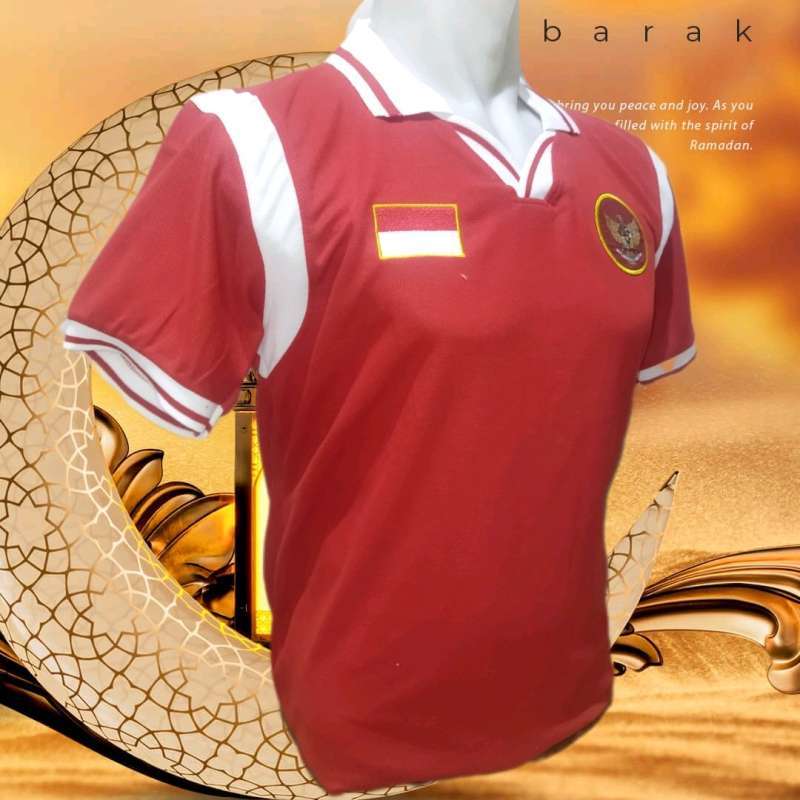 Jual Kaos Kerah Timnas Indonesia / Polo Shirt Merah Putih Indonesia ...