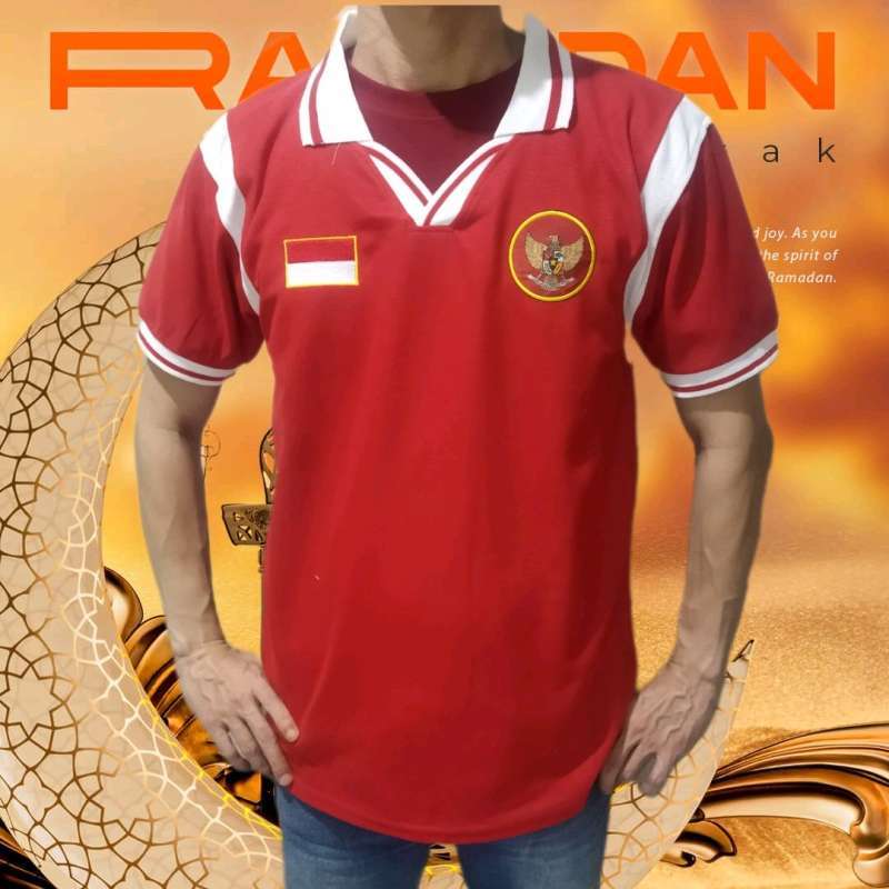 Jual Kaos Kerah Timnas Indonesia / Polo Shirt Merah Putih Indonesia ...
