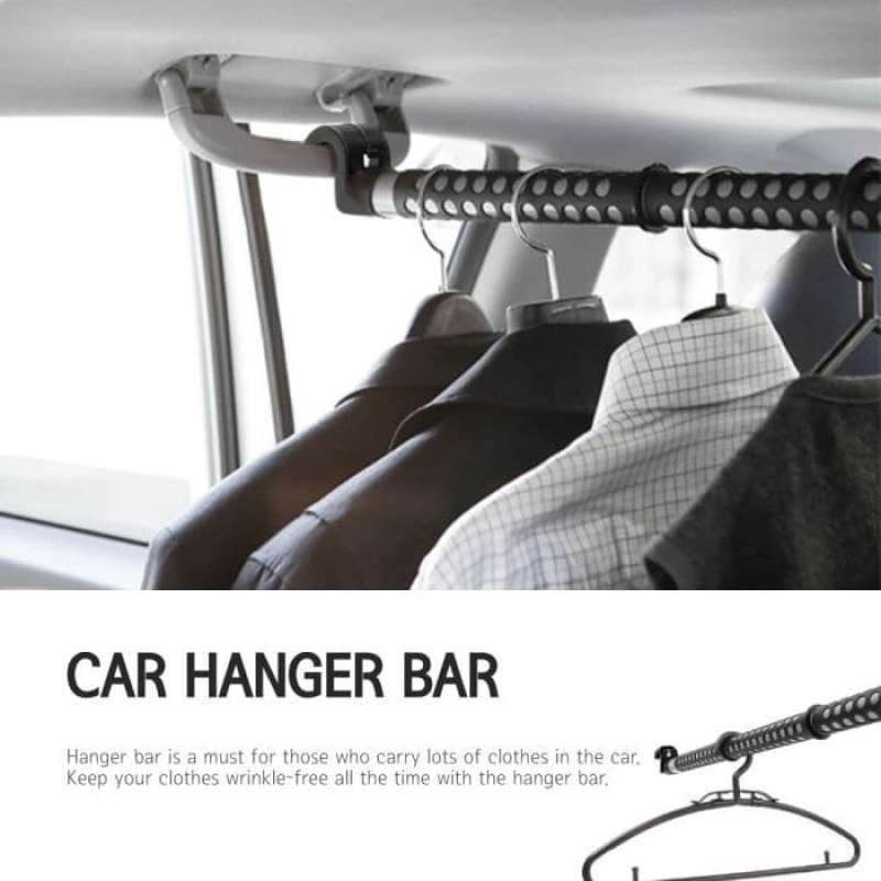 Promo Expandable Car Hanger Clothes Gantungan Bar Baju Jas Pakaian ...