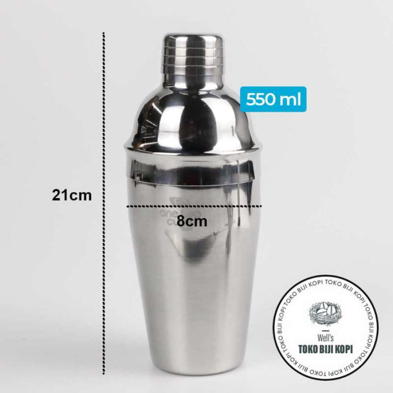 Jual Shaker Cocktail 6 In 1 Stainless Pengocok Minuman Barista - 550 Ml ...