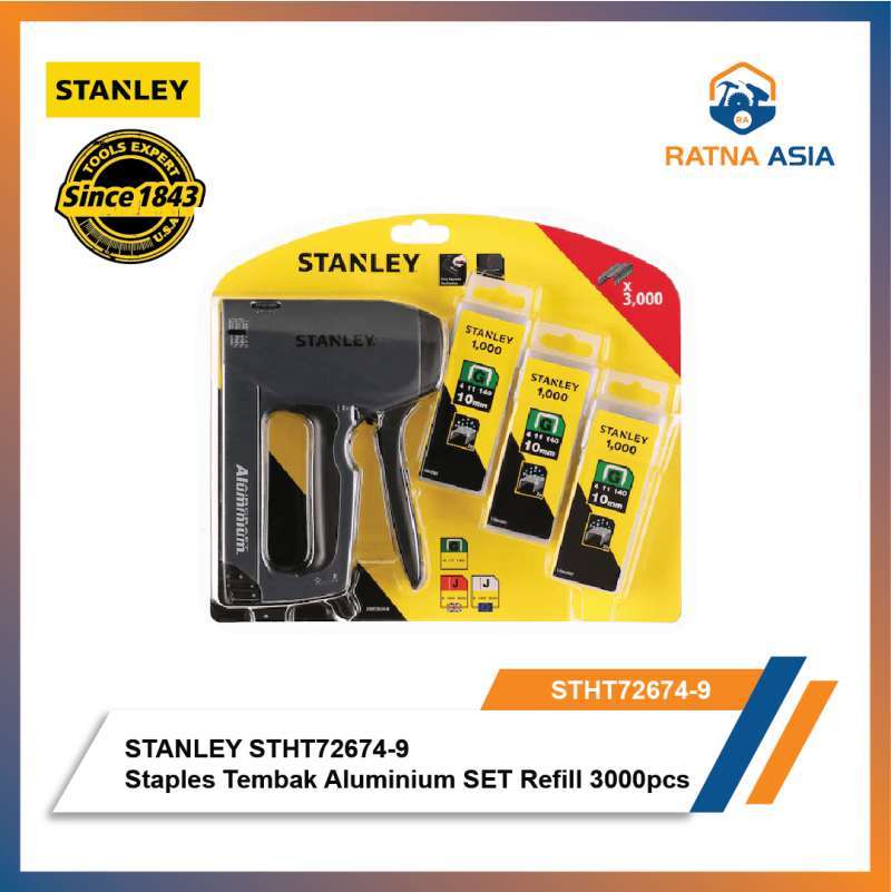 Jual Staples Stanley Stht72674 Besar Aluminium Tr250 + 3000 Staples ...