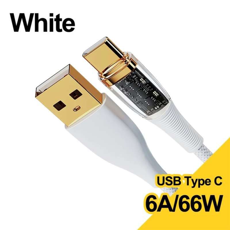 Promo Cable Data Usb Type C To Type C Pd W Kabel Fast Charging A Usb To C White Diskon