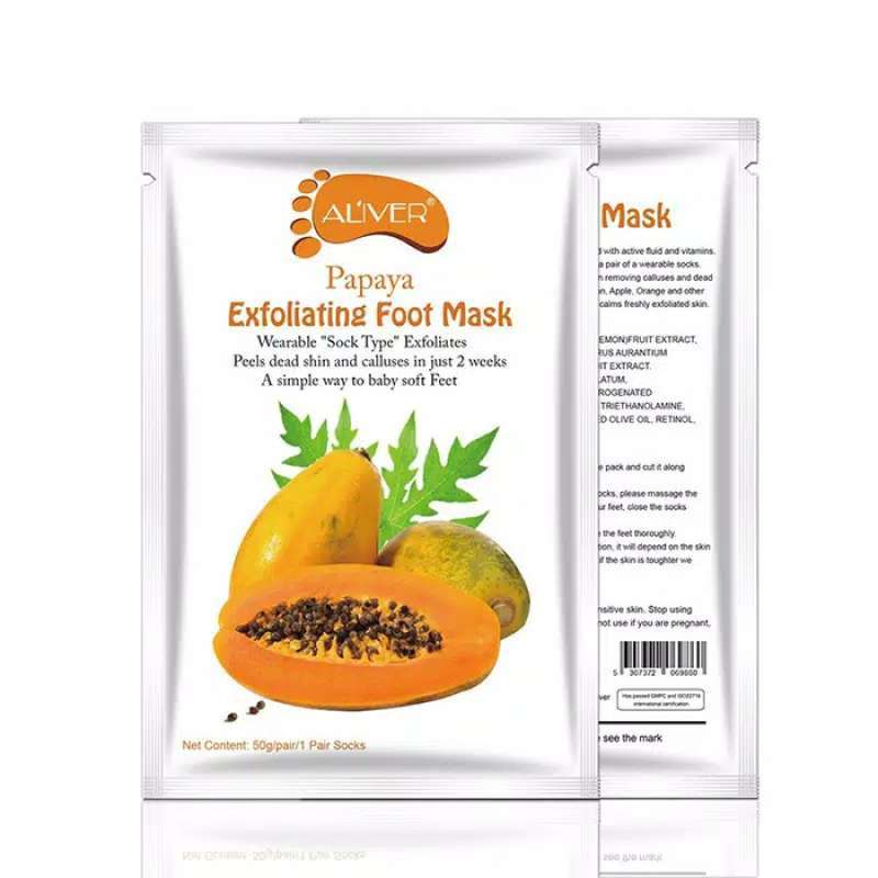 Jual Aliver Foot Mask Exfoliating Foot Care Avocado Olive Oil Papaya ...