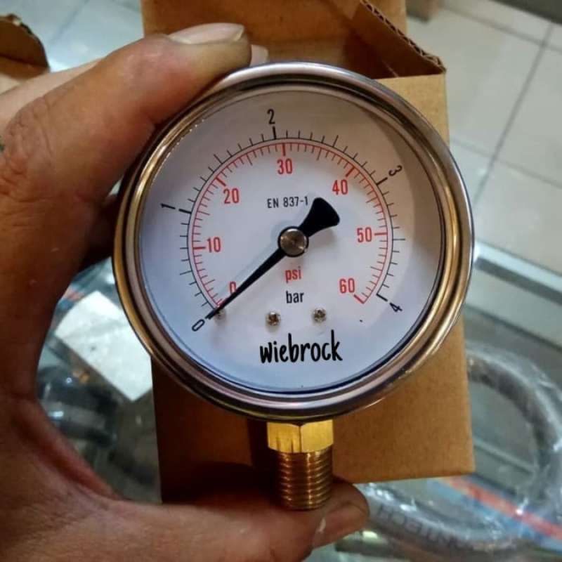 Promo Pressure Gauge Wiebrock 4 Bar Ukuran 2 1/2 (inch) Diskon 23% Di ...
