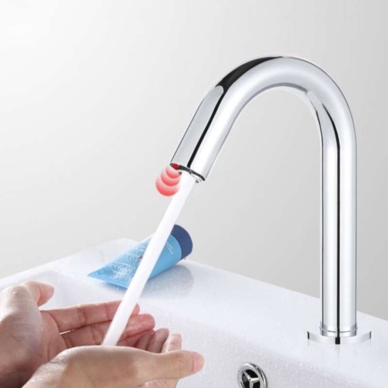 Promo Keran Air Kran Aer Otomatis Sensor Touchless Stainless Kepala ...