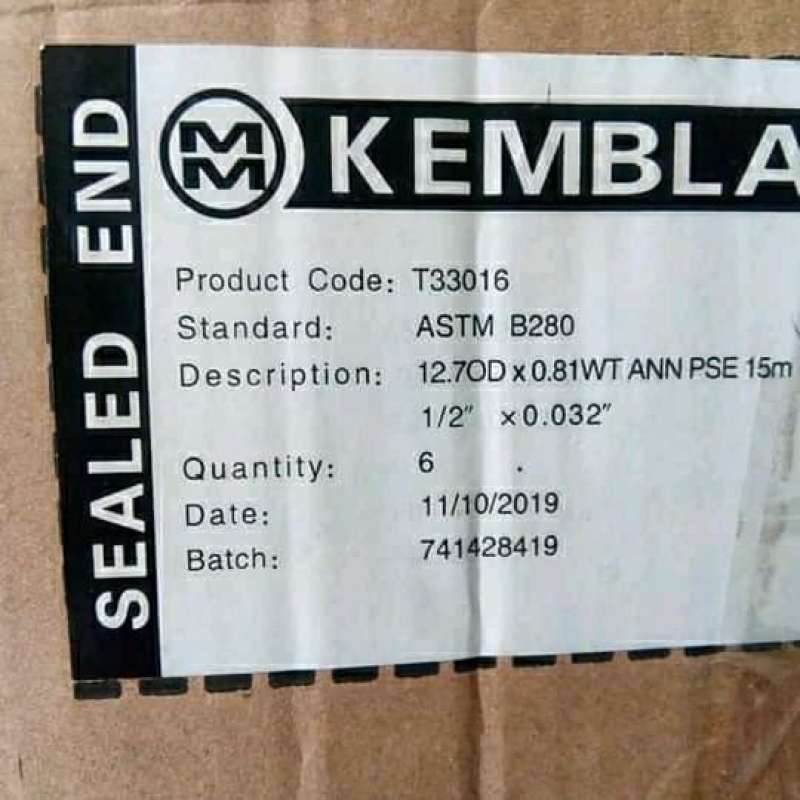Promo Pipa Tembaga Kembla 1/2 Astm B280 0.81mm Diskon 23% Di Seller Specta Store - Cengkareng ...