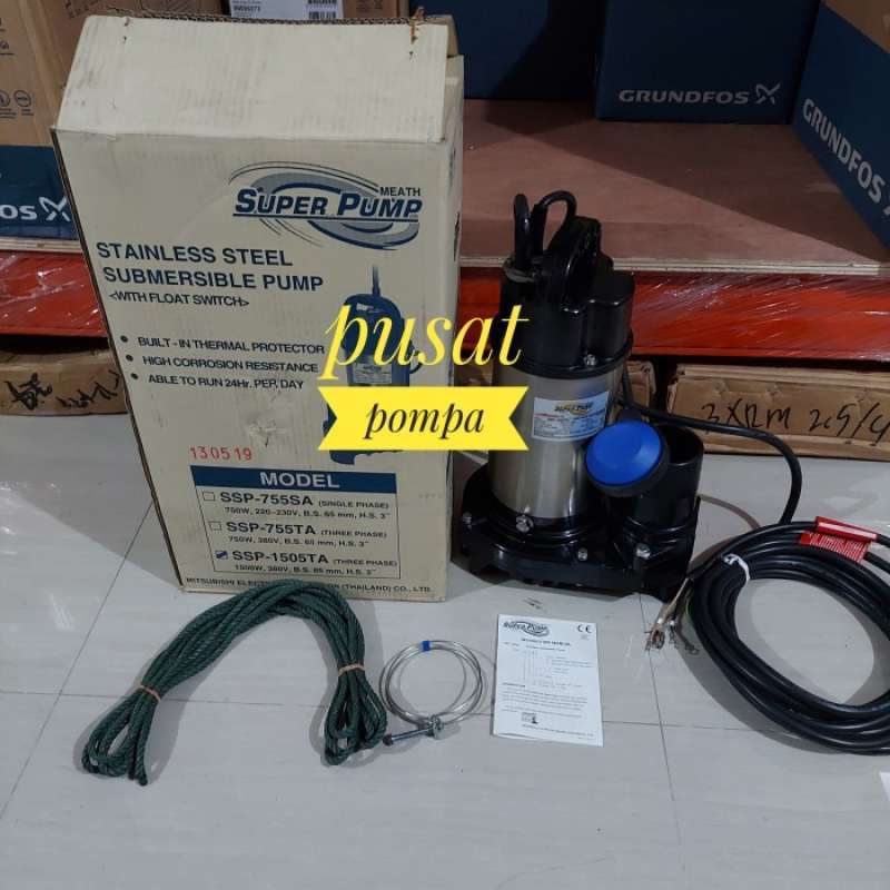 Promo Pompa Celup Mitsubishi Ssp-1505ta/ Pump Mitsubishi Ssp-1505ta Diskon 23% Di Seller Specta ...
