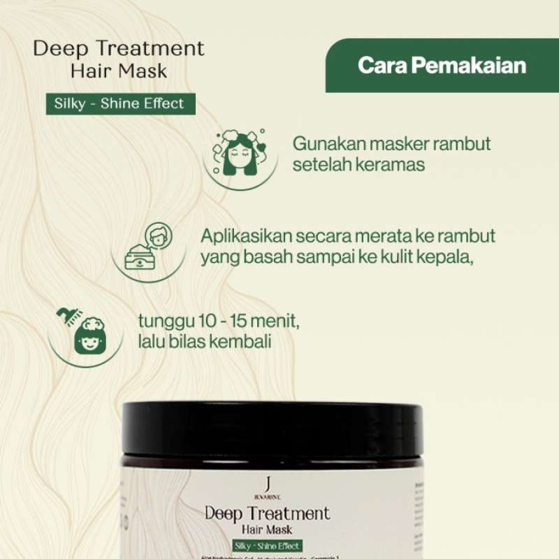 Jual 2 Jevarine Deep Treatment Hair Mask-perawatan Rambut Agar Tetap ...