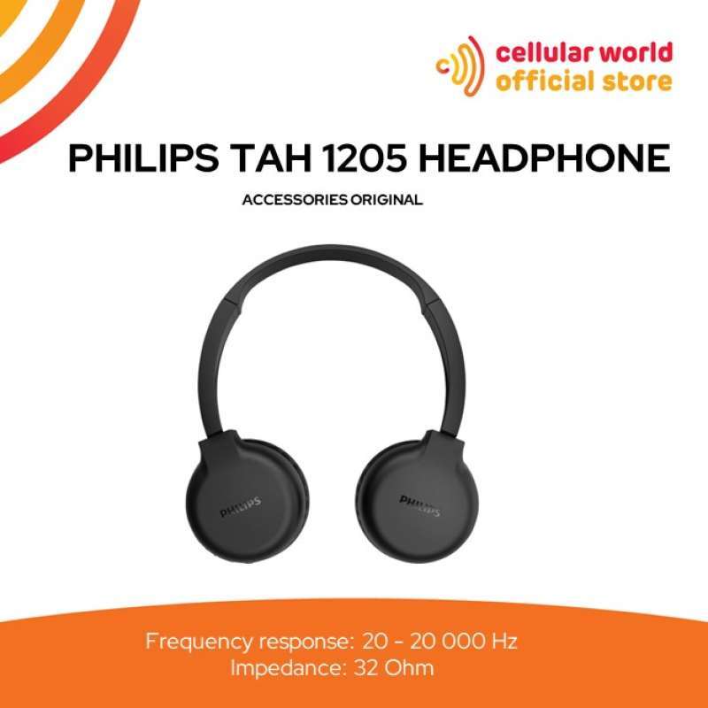 Jual Philips Headphone Wireless Tah 1205 Black Garansi Resmi Di Seller ...