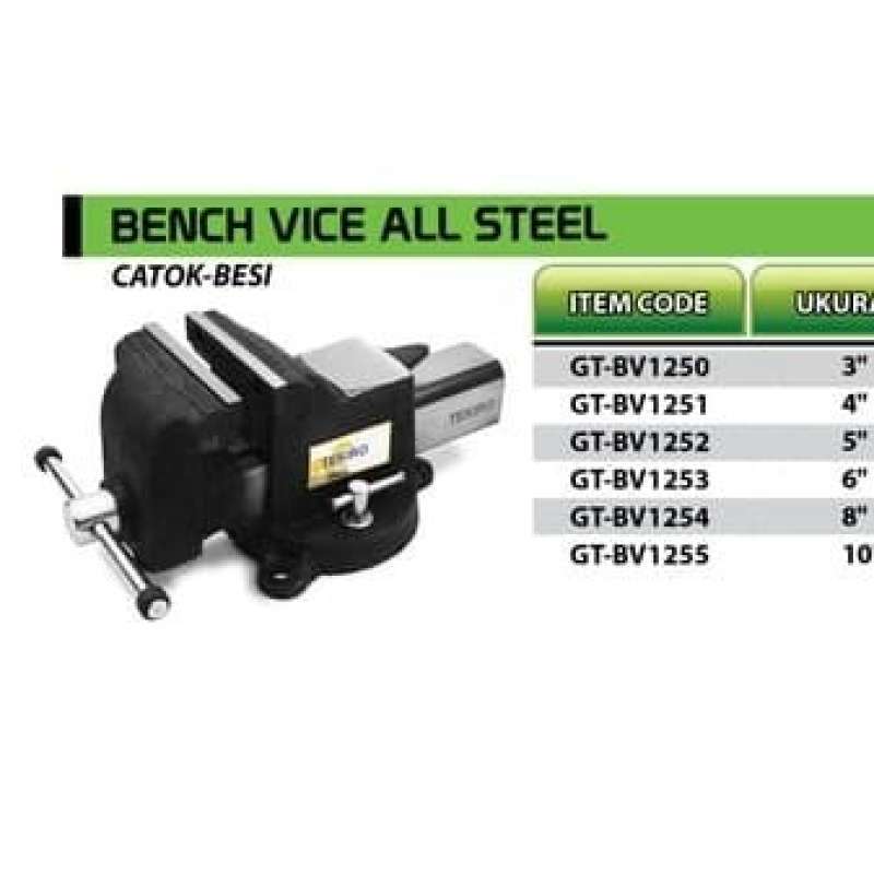 Promo Tekiro Bench Vice Ukuran 4 Inch / Catok / Ragum / Penjepit Besi ...