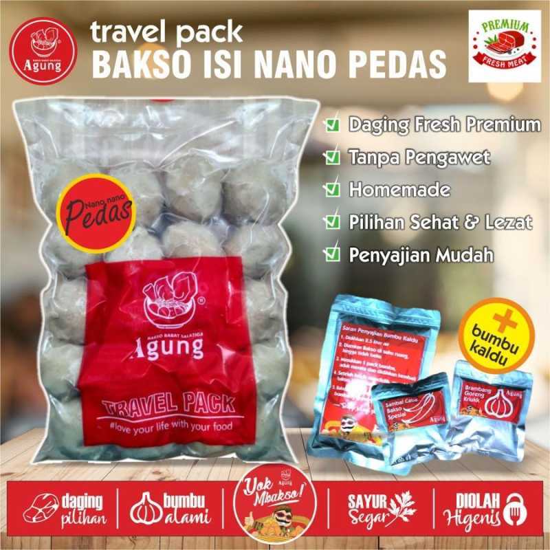 Jual Travel Pack Frozen Bakso Sapi Paket Nano Nano Pedas Di Seller ...