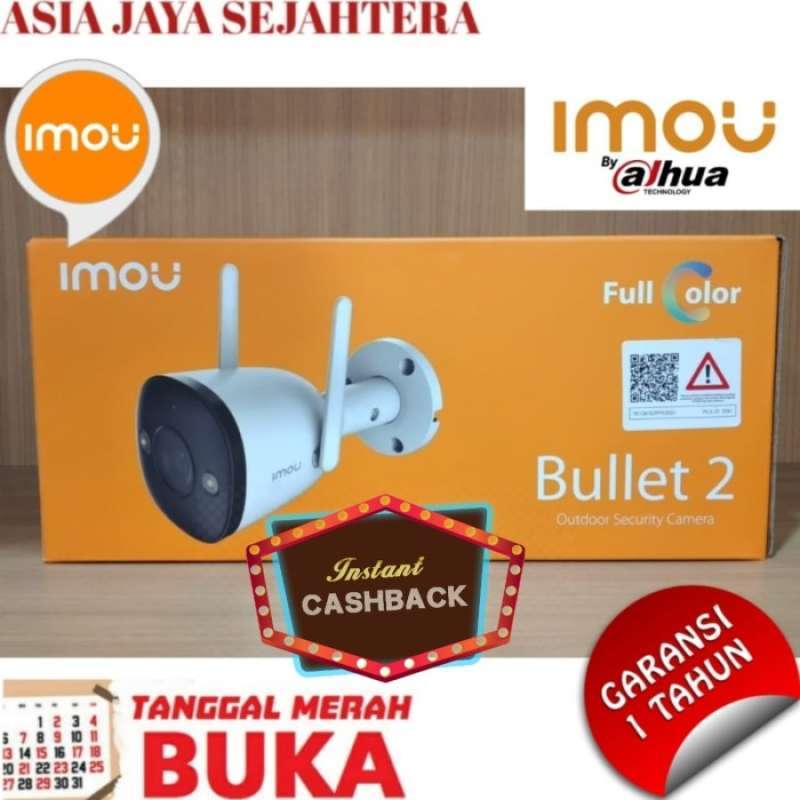 Promo Imou Bullet 2 Ip Camera Wifi Full Color Two Way Audio Original ...
