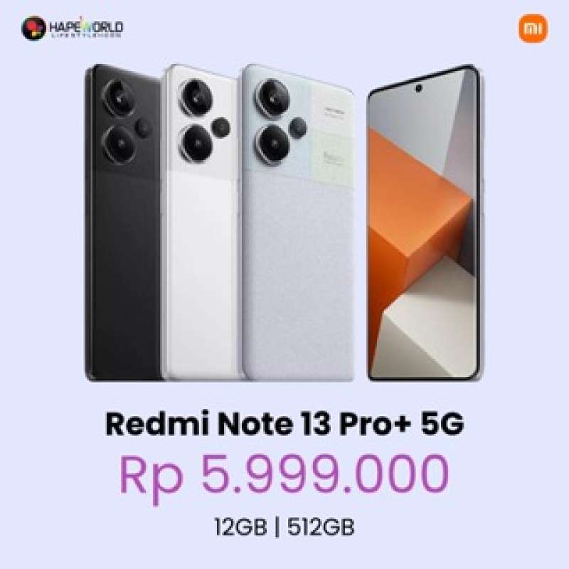 Jual Xiaomi Redmi Note 13 Pro+ 5g 12/512 - Garansi Resmi Di Seller ...