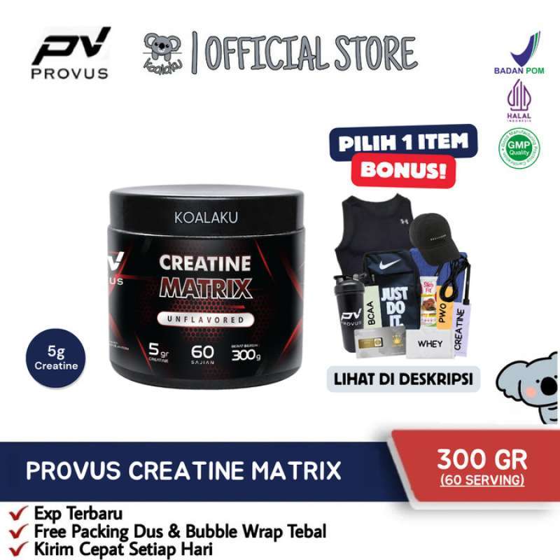 Promo Provus Creatine Matrix Creatine Monohydrate 300 Gram 60 Servings ...