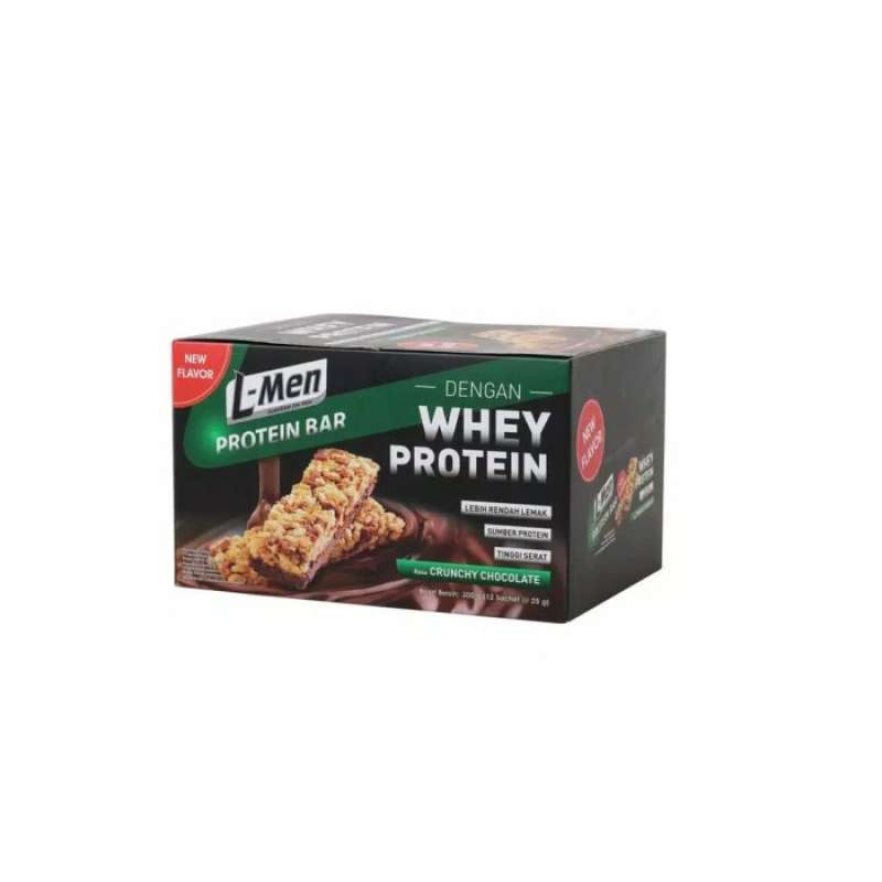Promo L-men Protein Bar Crunchy Chocolate Isi X12. Diskon 33% Di Seller ...