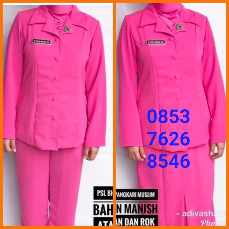 Jual Baju Seragam Psh Bhayangkari Muslim Full Furing - M Di Seller ...