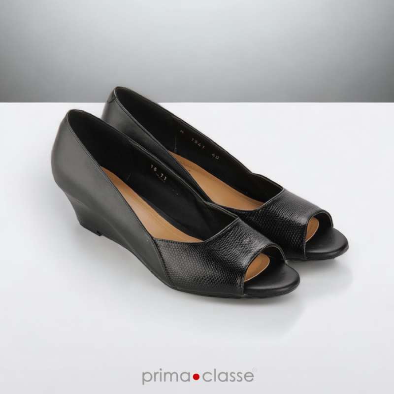Jual Prima Classe Sofia 1541 - Peep Toe Wegdes Shoes - 36 Cream Di ...