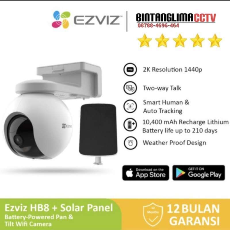Promo Ezviz Hb8 2k 4mp Pan Tilt Auto Tracking Battrey Outdoor Wifi ...