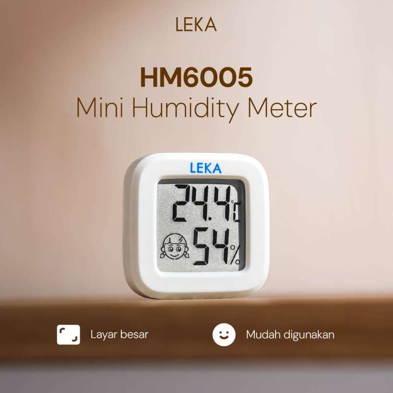 Promo Leka Hm6005 Mini Humidity Meter - Hygrometer Thermometer Ukur ...