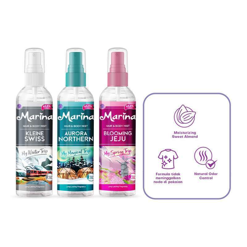 Jual Marina Hair & Body Mist Cologne 100ml - Kleine Swiss Di Seller ...