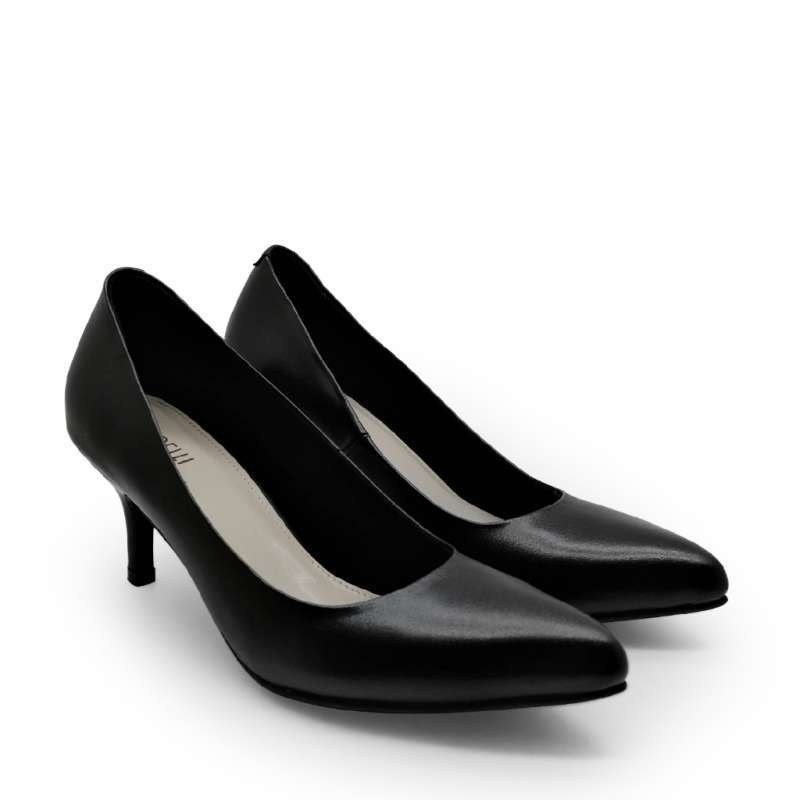 Promo Sepatu High Heels Formal Wanita Kulit Black - 3070 - 40 Diskon 27 ...