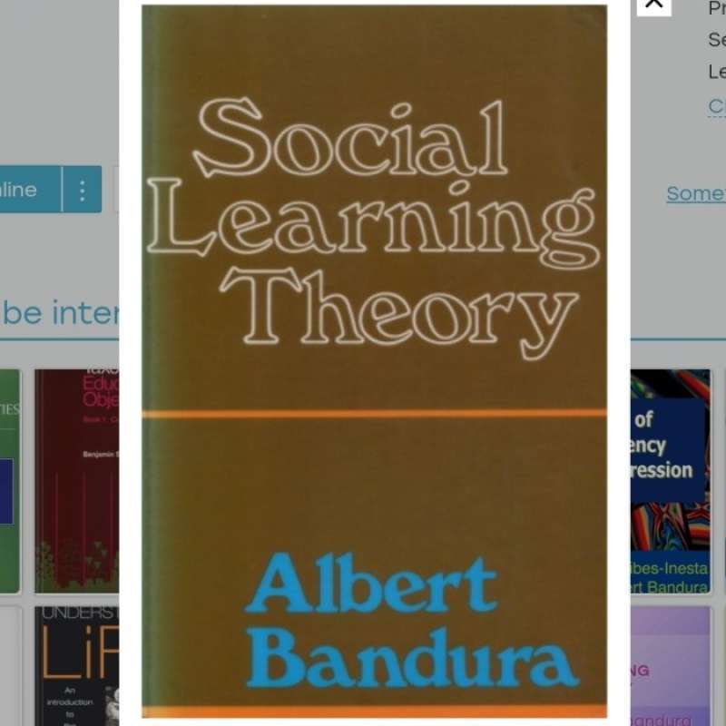Promo Social Learning Theory - Albert Bandura Diskon 4% Di Seller ...