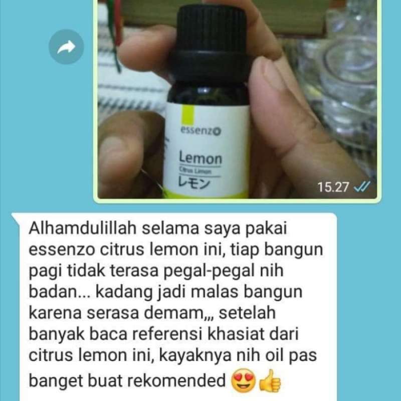 Promo Lemon Essential Oil Essenzo 10 Ml - 100% Murni Minyak Atsiri Diskon 33% Di Seller Fay Shop ...