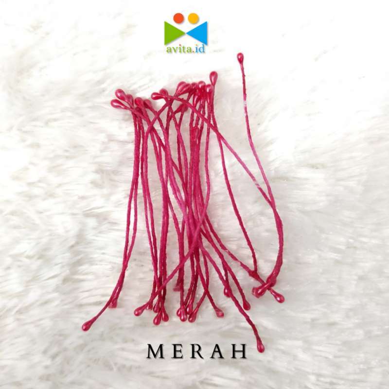 Jual 10 Biji Putik Bunga Putik Sari Bunga Plastik Putik Benang Sari ...