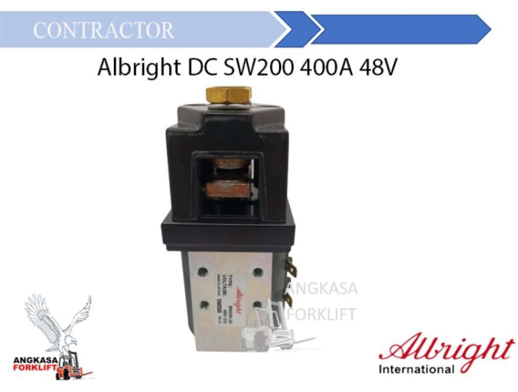 Promo Albright High Voltage Dc Sw200-20 400a 48v Contactor Forklift ...