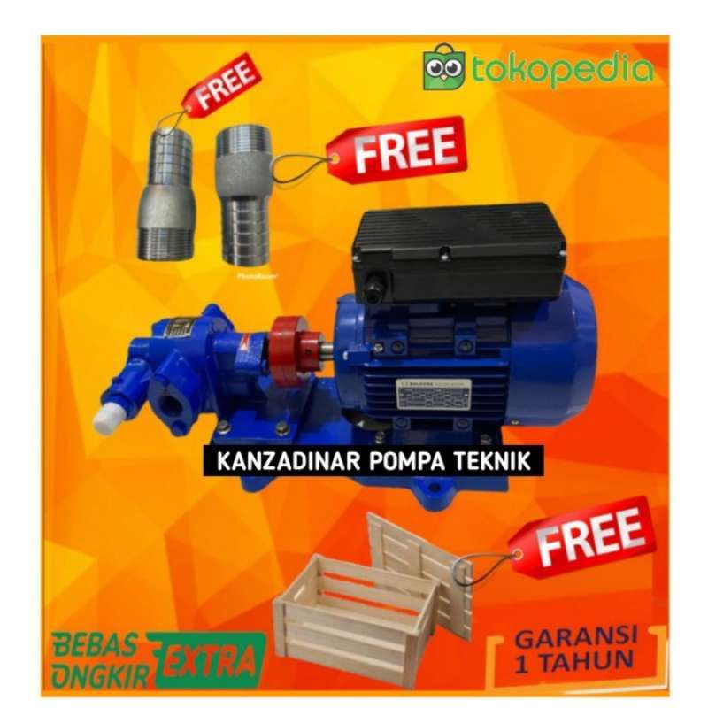 Promo Gear Pump Rotor Pompa Cairan Kental 1,5kw 2hp 1400rpm - 1 Phase Diskon 23% Di Seller Zuka ...
