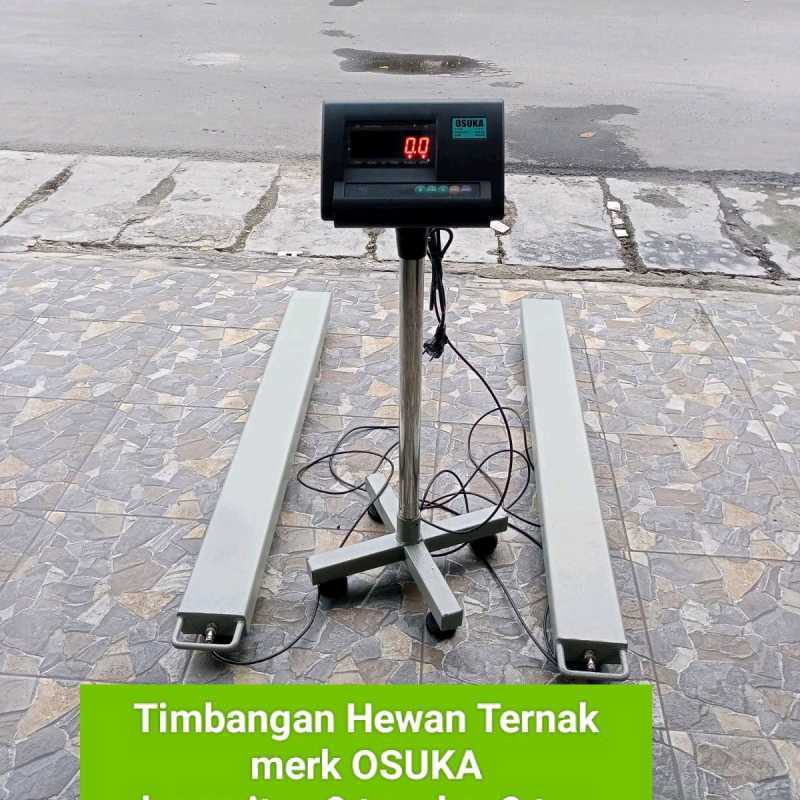 Jual Timbangan Hewan Ternak Digital Sapi,kerbau,domba Kapasitas 1 Ton,2 ...