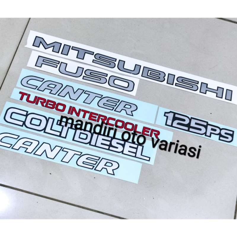 Promo Sticker Body Striping Mitsubishi Fuso 125ps Canter Coltdiesel ...