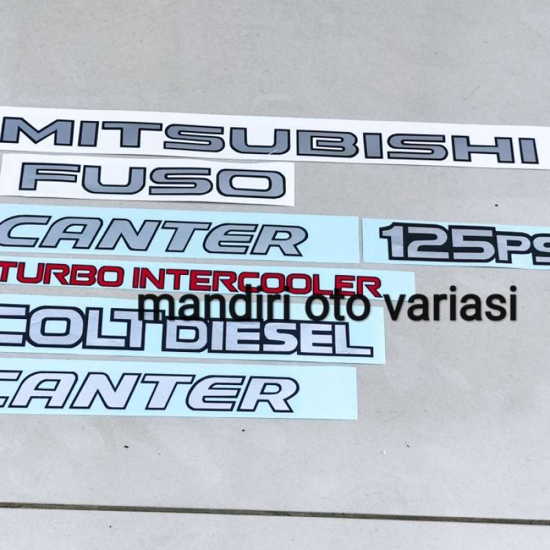 Promo Sticker Body Striping Mitsubishi Fuso 125ps Canter Coltdiesel ...
