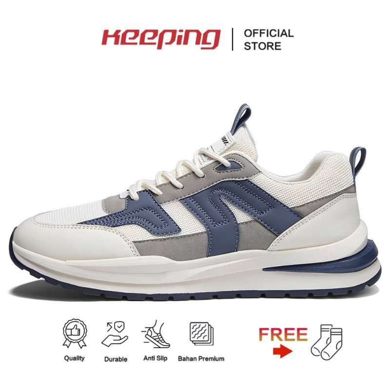 Promo Sepatu Sneakers Pria Original Sepatu Olahraga Lari Pria Lokal ...