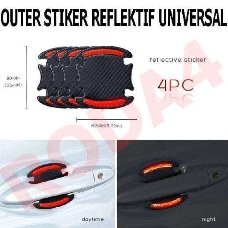 Promo Outer Mobil Carbon Stiker Reflektif Universal Sticker Mangkok ...