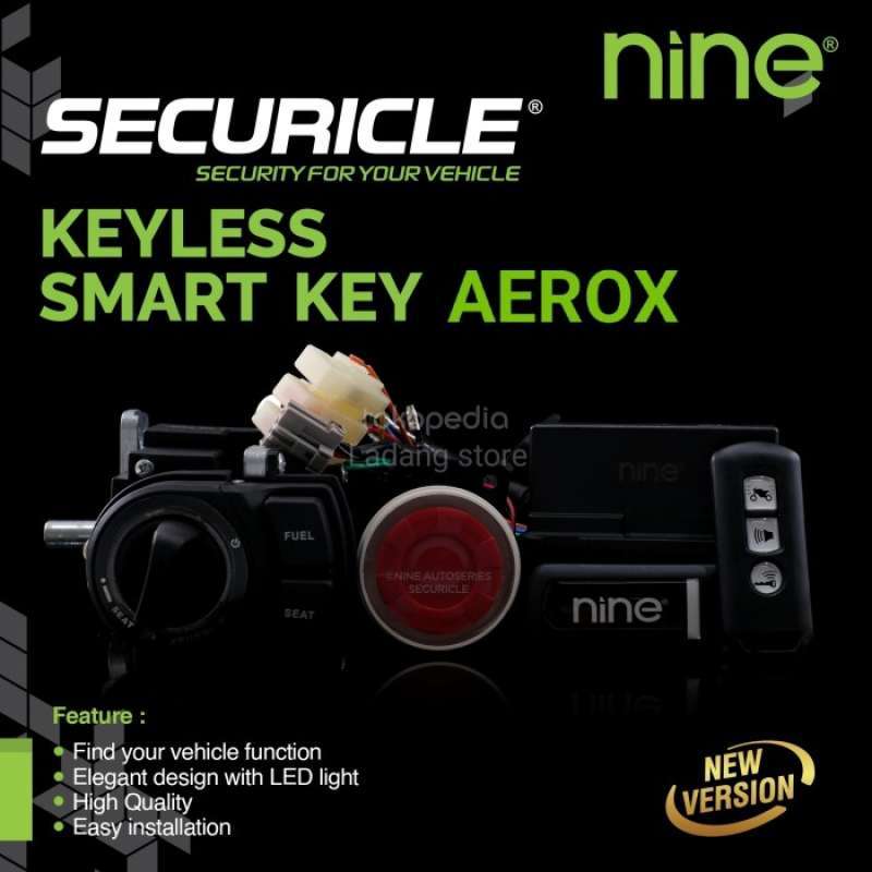 Promo Kunci Keyless Smartkey Yamaha Aerox Plus Alarm Orginal Nine Pnp ...