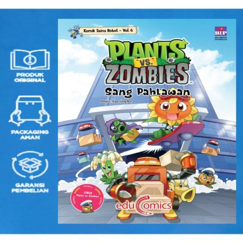 Promo Ori Buku Plants Vs Zombies Komik Sains Robot 6: Sang Pahlawan ...