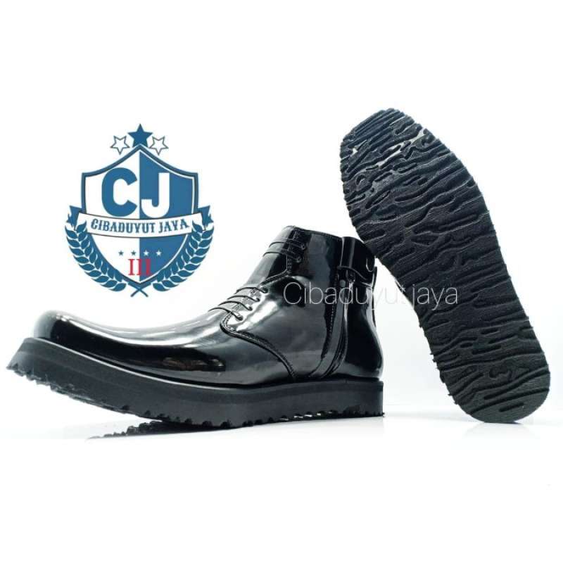 Promo Sepatu Pdh Sol Tebal Kilap - Hitam, 39 Diskon 24% Di Seller ...