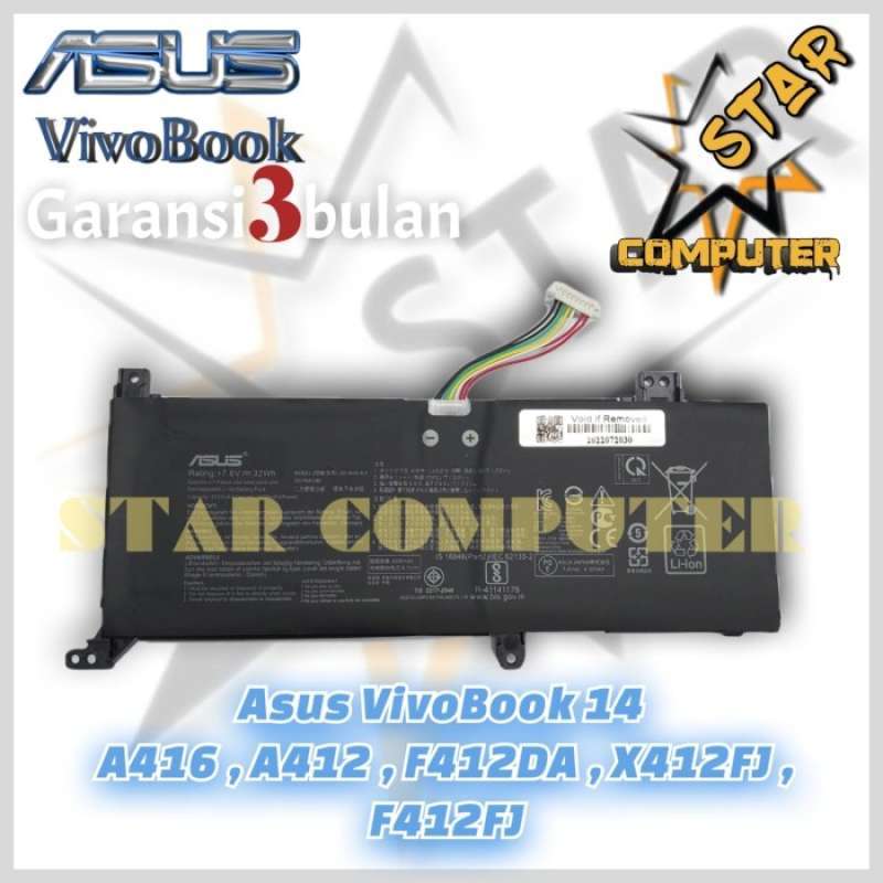 Promo Baterai Asus Vivobook 14 A416 A412 F412da X412fj F412fj C21n1818 Ori Diskon 33% Di Seller ...