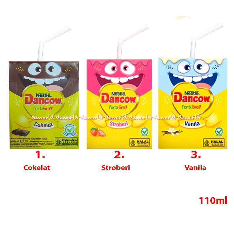 Jual Nestle Dancow Fortigro 110ml Uht Rasa Coklat Stroberi Vanila Susu ...