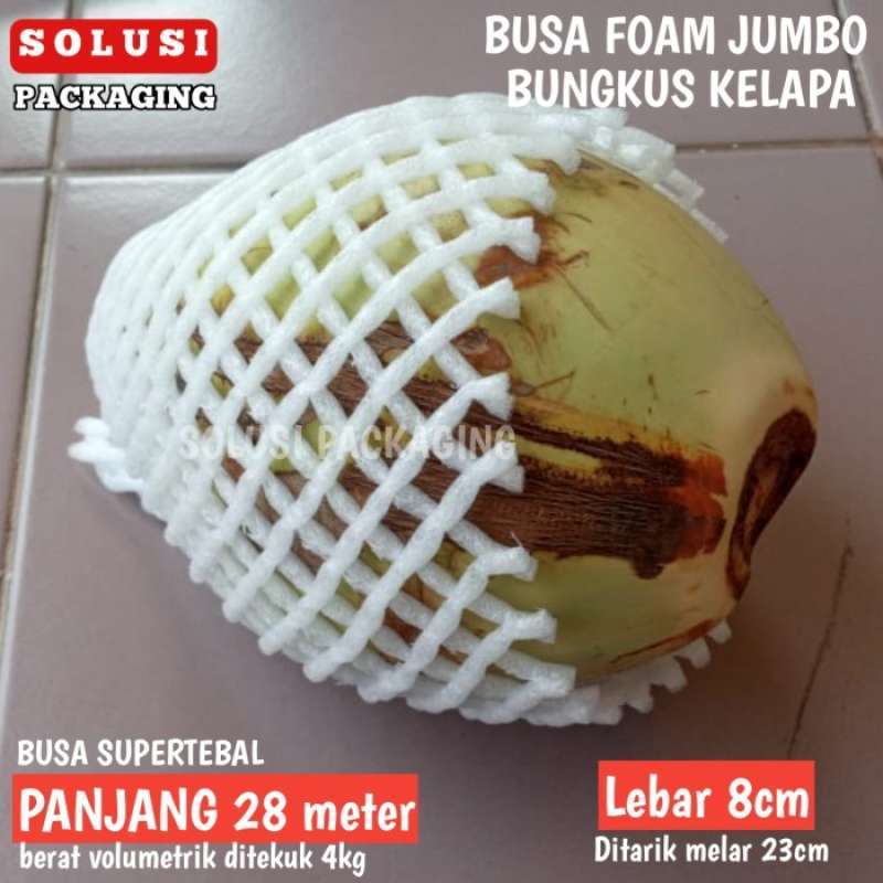 Jual Busa Foam Net Jumbo Bungkus Jaring Buah Kelapa Pepaya Apel Mangga ...
