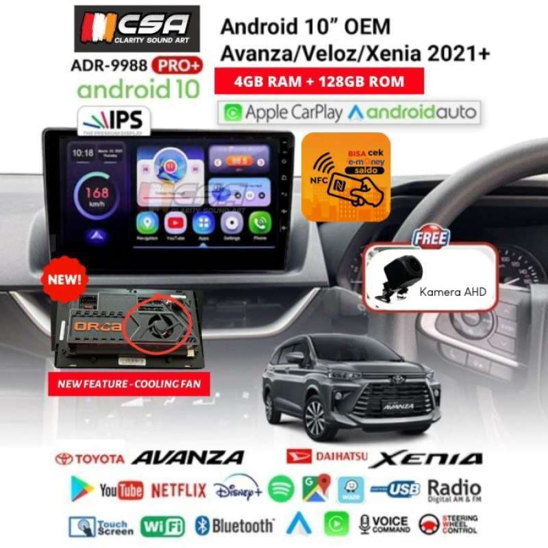 Promo Head Unit Android 10 Inchi Orca New Standard For Toyota Avanza ...