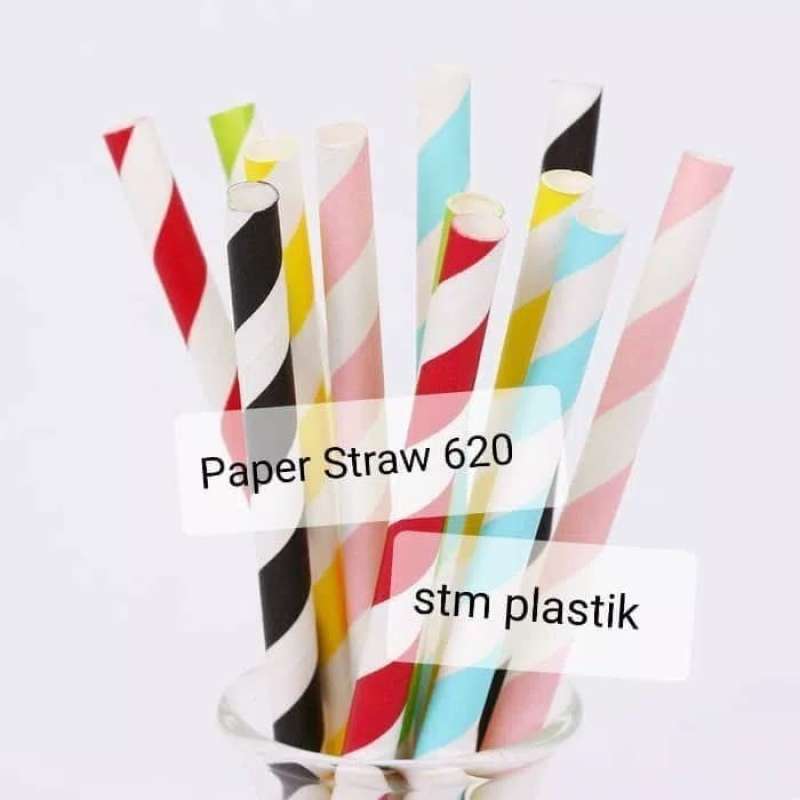 Promo Black Paper Straw 620/sedotan Kertas 6mm/sedotan Hitam/mix Warna ...