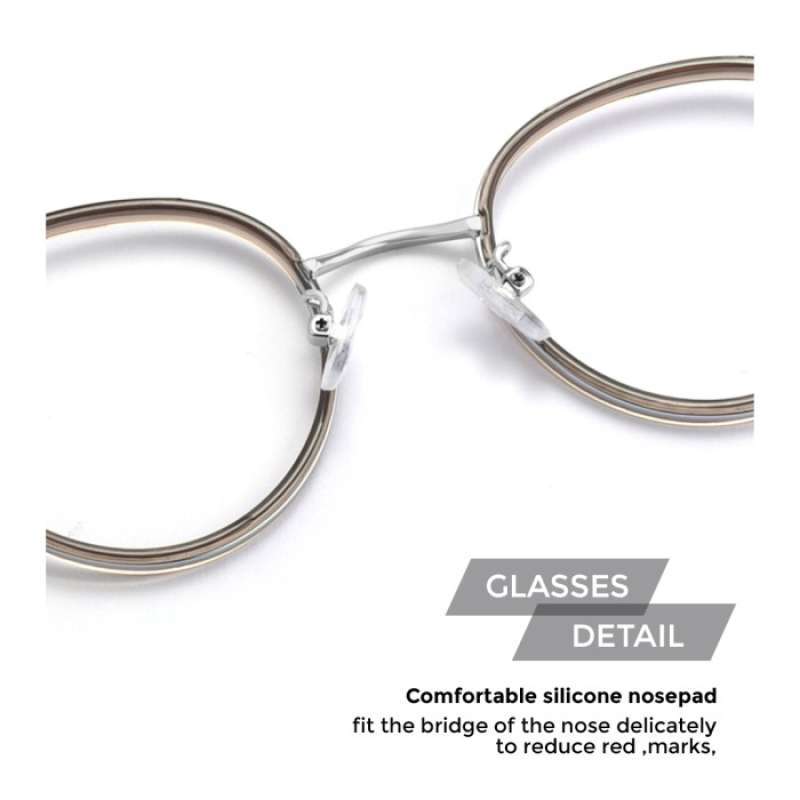 Promo Kacamata Minus Frame Bulat Pria Wanita Bahan Metal Berrybarton ...