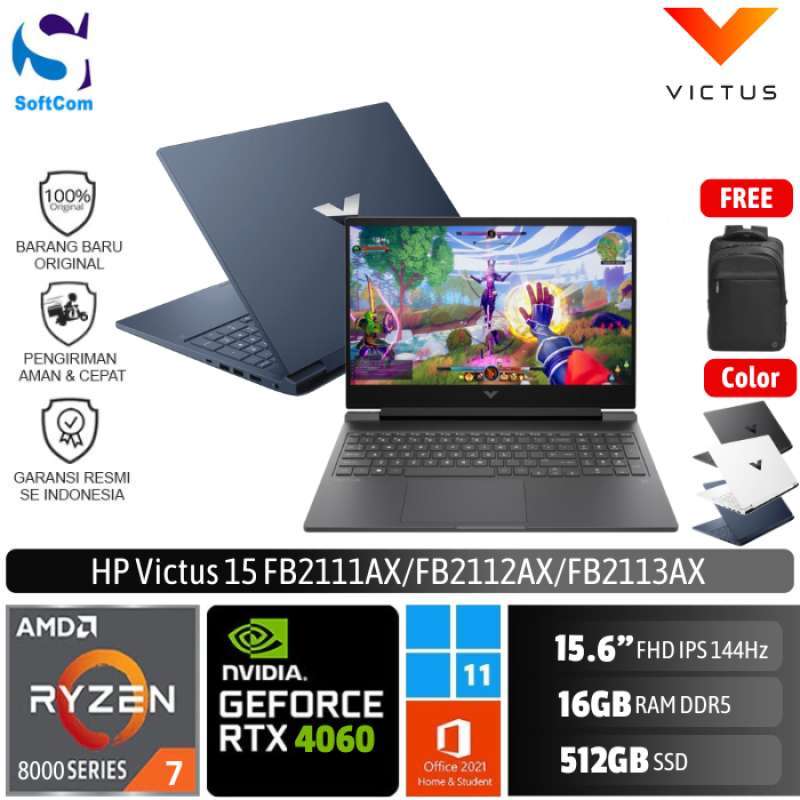 Promo Hp Victus 15 Fb2111ax Fb2112ax Fb2113ax Laptop Gaming [r7 8845hs ...