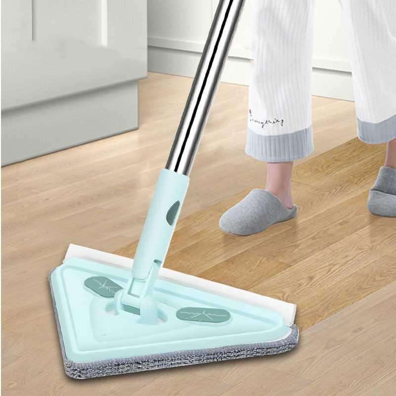 Jual Lzwing Alat Pel Lantai Microfiber Flat Mop Triangular 360 Rotation ...